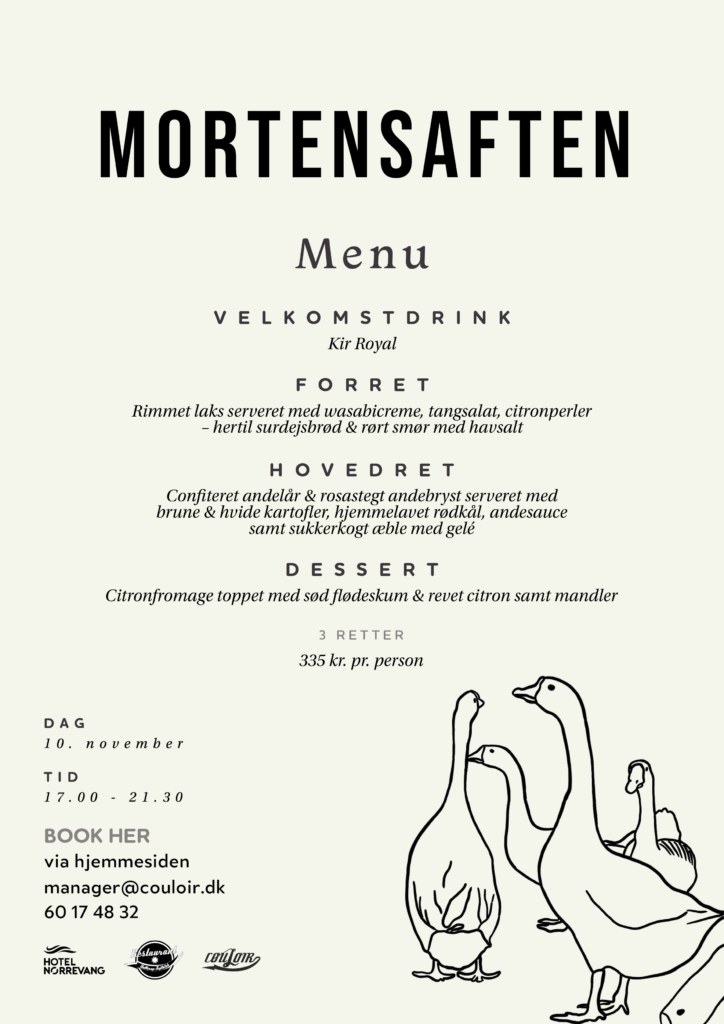Mortensaften | Restaurant Couloir
